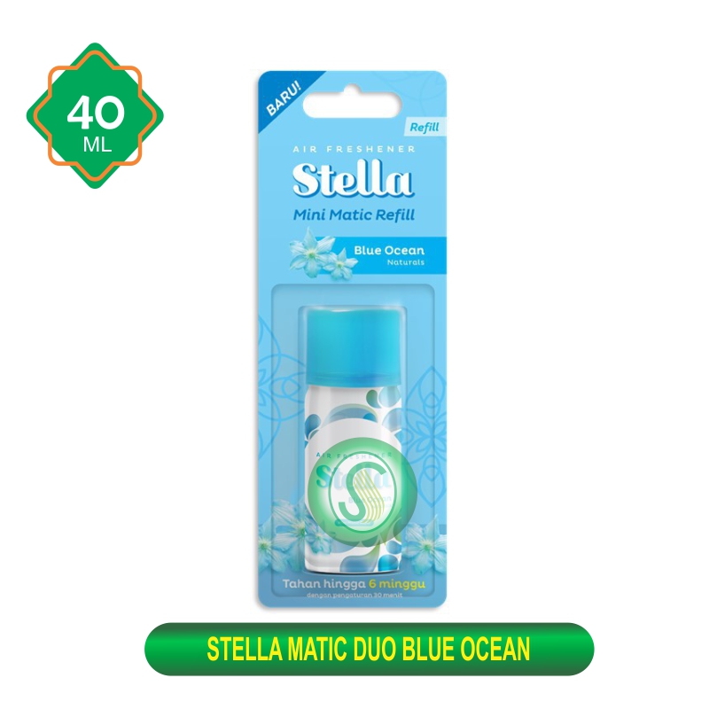 PENGHARUM RUANGAN REFILL STELLA MATIC DUO BLUE OCEAN 40ML | Lazada ...