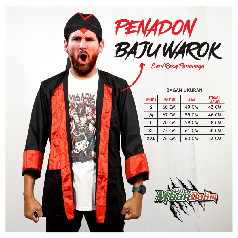 BAJU PENADON / BAJU WAROK PONOROGO / BAJU REOG PONOROGO | Lazada Indonesia