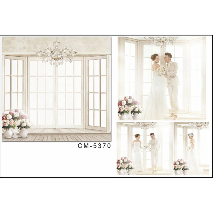 Background/ Latar Belakang Studio Wallpaper Bermotif Jendela Mewah ...