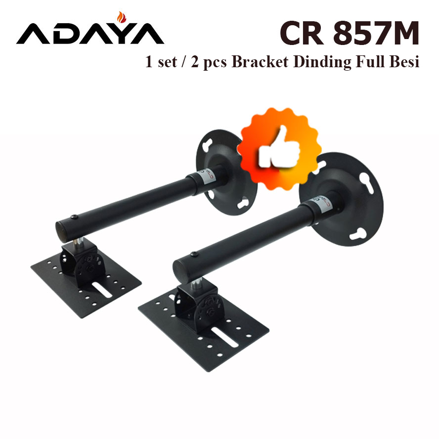 Bracket Speaker Gantung Dinding atau Lantai Full Besi Crimson CR - 857M ...