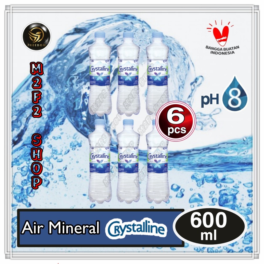 Air Mineral Crystalline pH8+ Botol Tanggung Plastik Pet - 600 ml ...