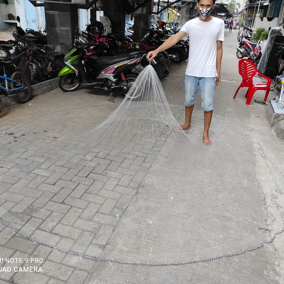 Jala lempar full tebar 9 feet senar / 2,7 meter senar | Lazada Indonesia