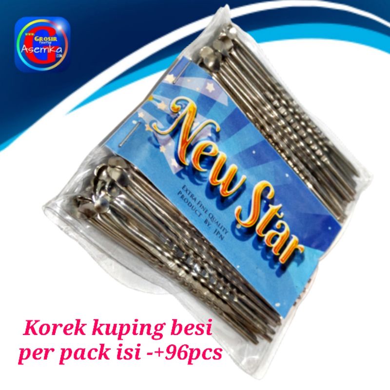 Korek kuping Besi Kemasan Lebih Banyak Grosir isi 96pcs | Lazada Indonesia