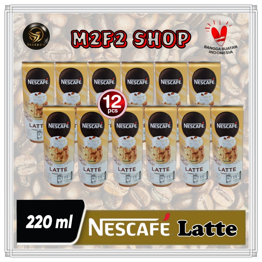 Kopi Nescafe Ala Cafe Latte Kaleng | Can - 220 ml (Kemasan 12 Pcs ...