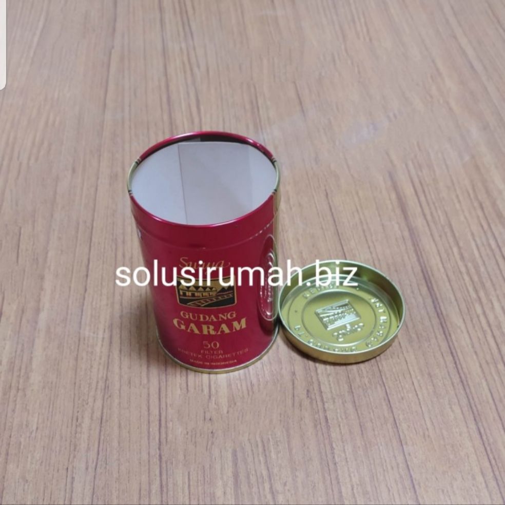KALENG BEKAS 67 X100MM + TUTUP WADAH SERBAGUNA bulat tempat box seng ...