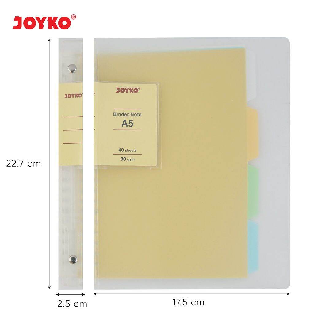 BINDER NOTE A5 DAN B5 COVER TRANSPARAN JOYKO B5 TP-P | MAP BINDER JOYKO ...