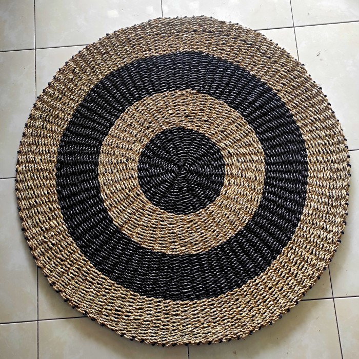 Karpet anyaman Seagrass/Karpet bulat/Rug bulat/Karpet aesthetic - 100 ...