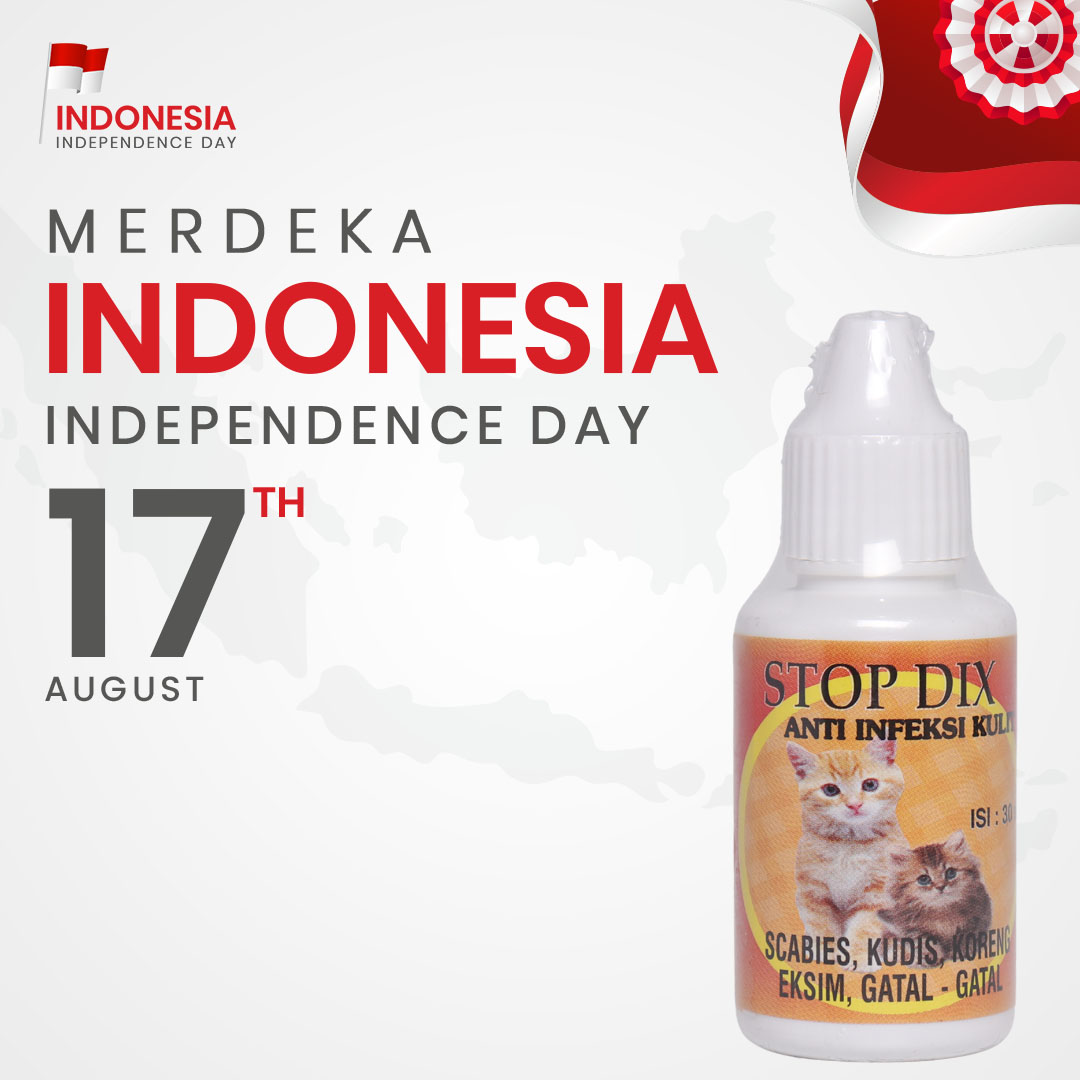 Stop Dix Drop Obat Scabies Bisul Gudig Korengan Luka Buat Kucing dan ...
