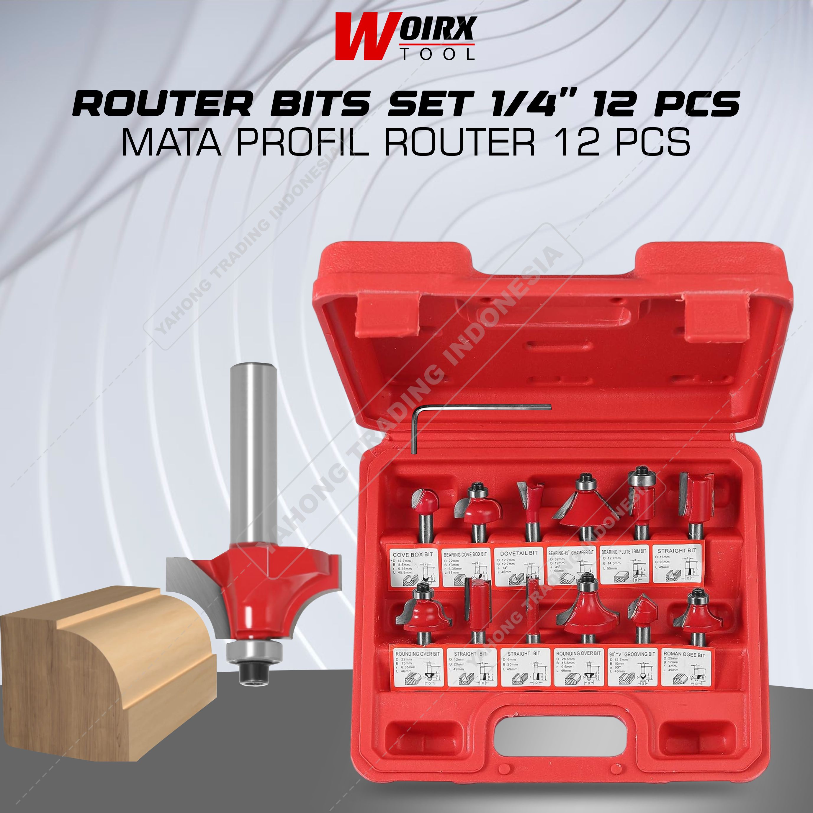 Mata Router Set Mata Profil Mata Trimmer Set Router Bit Set 12pc ... Mata Router Set Mata Profil Mata Trimmer Set Router Bit Set 12pc ...