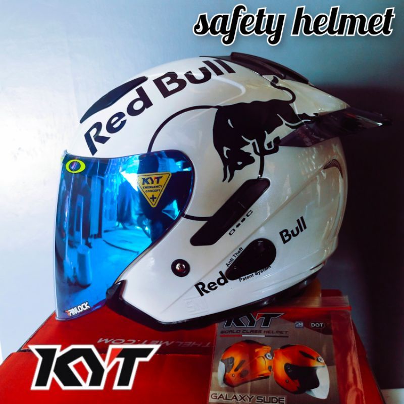 Helm Half Face KYT GALAXY Solid White | Helm Pria | Helm Murah | Helm ...