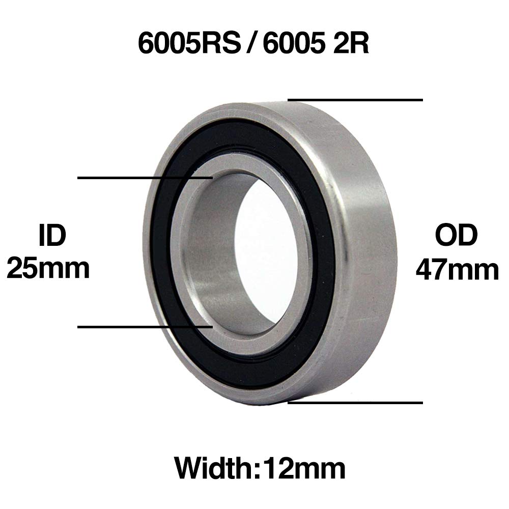 Bearing 6005 RS isi 10 pcs | Lazada Indonesia