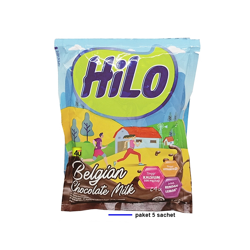 HiLo - Belgian Chocolate Milk - Paket 5 sachet | Lazada Indonesia