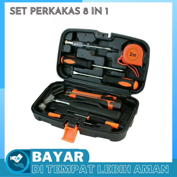 BERGARANSI - COD | ALAT TUKANG SATU SET PERKAKAS LENGKAP OBENG PALU ...