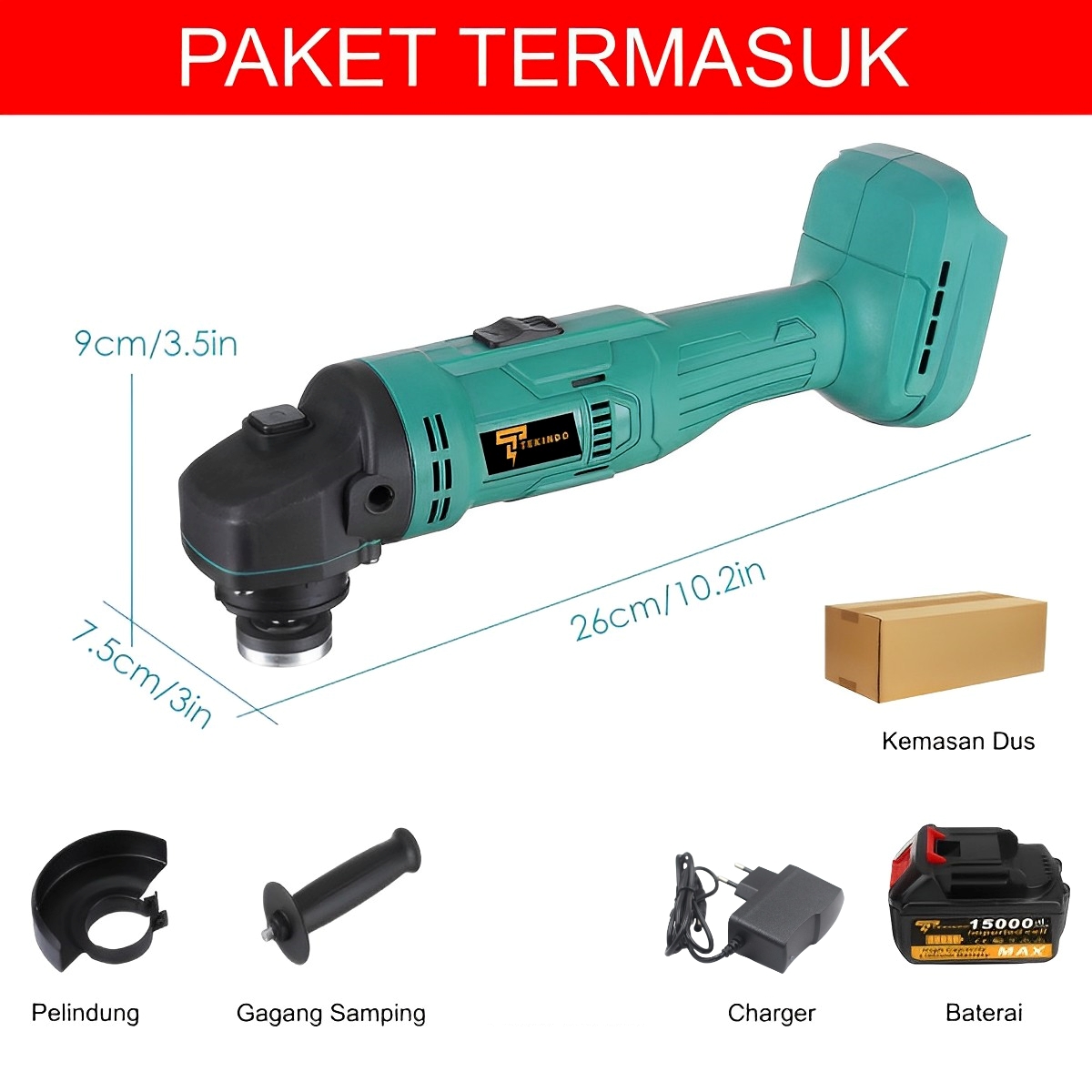 Mesin Gerinda Tangan Brushless Cas Baterai Tanpa Kabel Terbaik dan ...