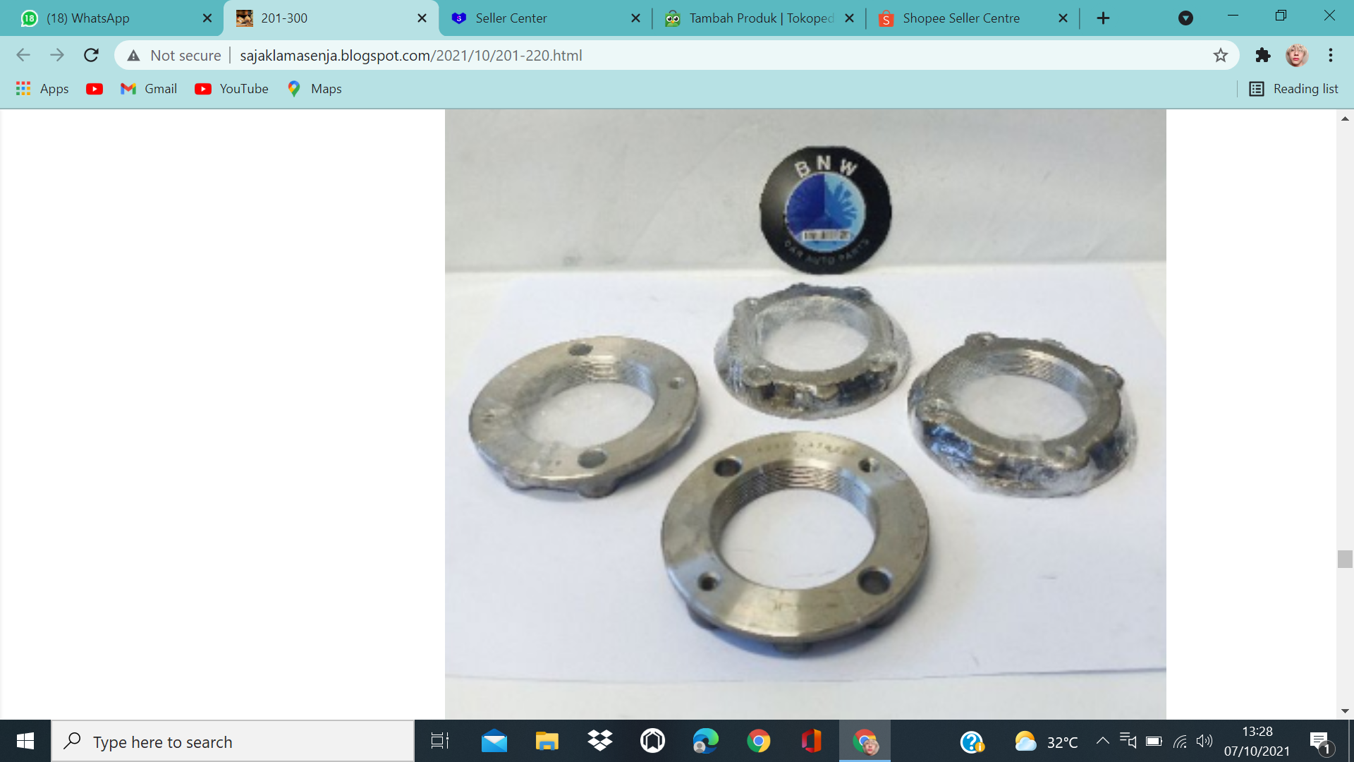 HOUSING NUT + WASHER /MUR SELONGSONG CANTER 125 HDX 136 HDX RAGASA ...