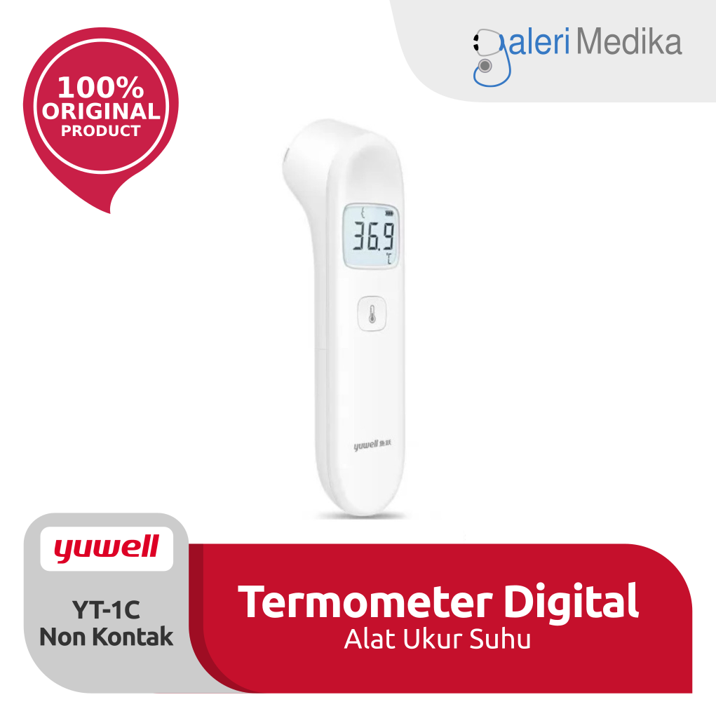 Termometer Inframerah Yuwell YT-1C Non Contact Thermometer/ Termometer ...