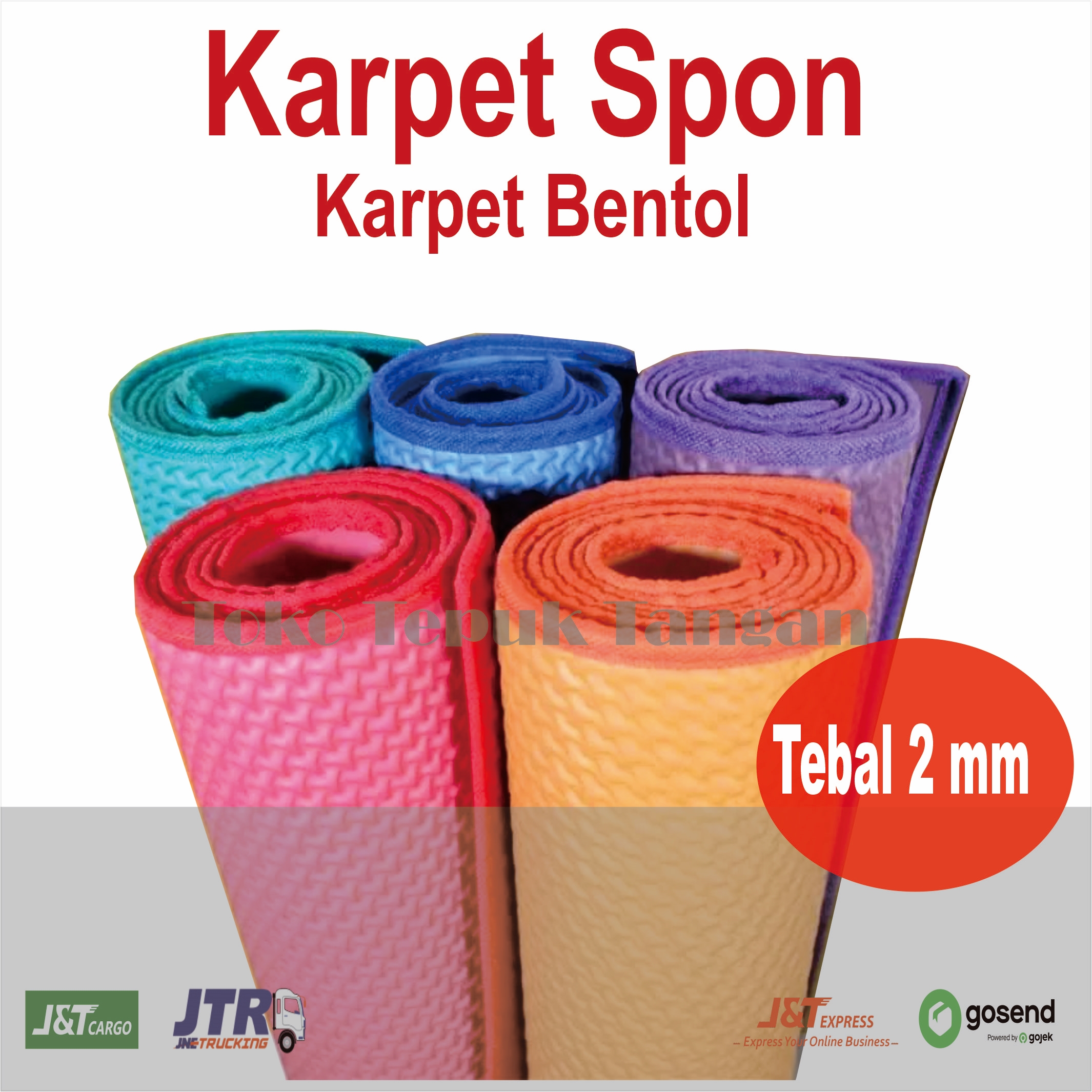 KARPET LANTAI BENTOL/KARPET SPONS MERCY/TIKAR SPONS MURAH | Lazada ...