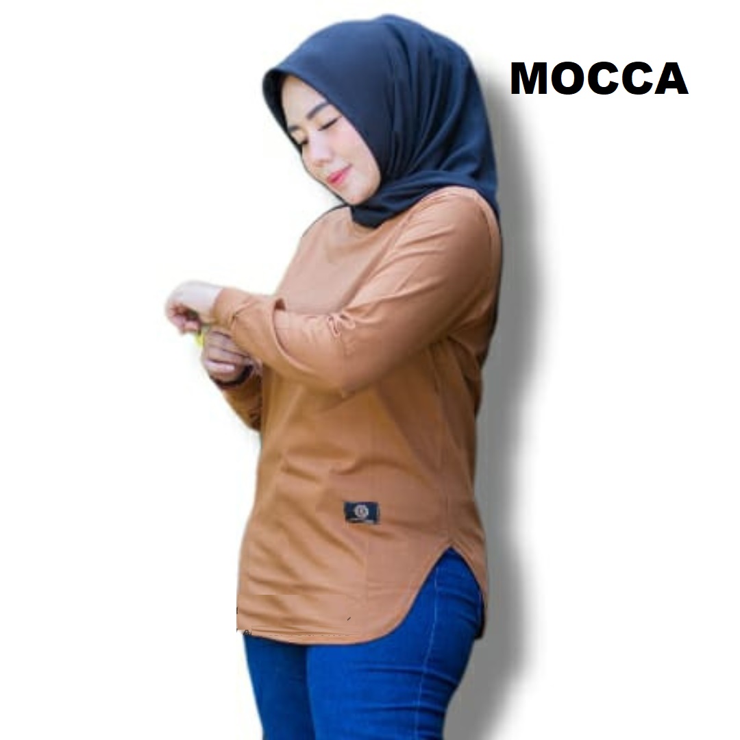 ATASAN KAOS LENGAN PANJANG POLOS MODEL BAWAH OVAL / KAOS POLOS WANITA ... ATASAN KAOS LENGAN PANJANG POLOS MODEL BAWAH OVAL / KAOS POLOS WANITA ...
