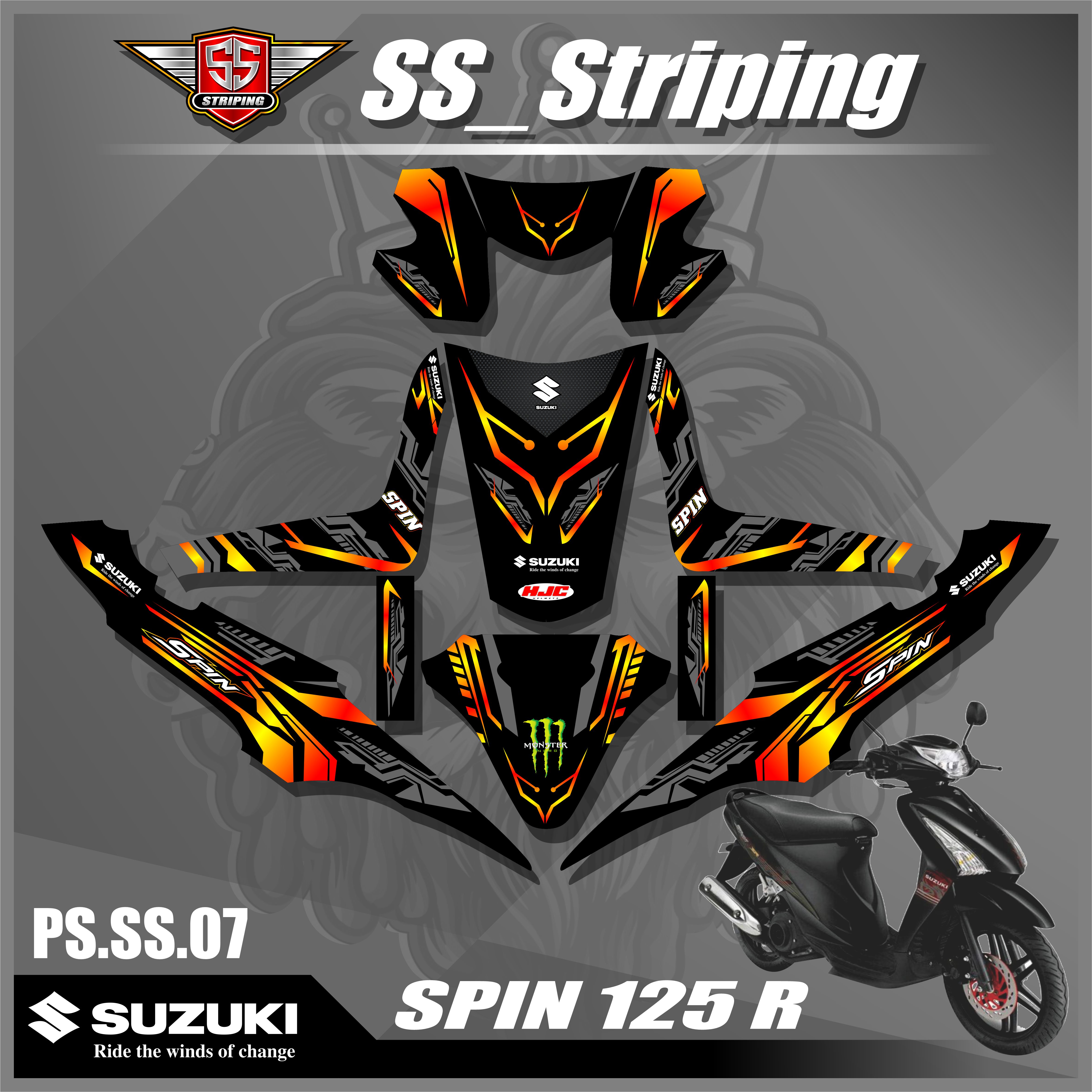 Decal Sticker Full Body Spin 125 R - Stiker Full Body Spin 125 R. PS.SS ...