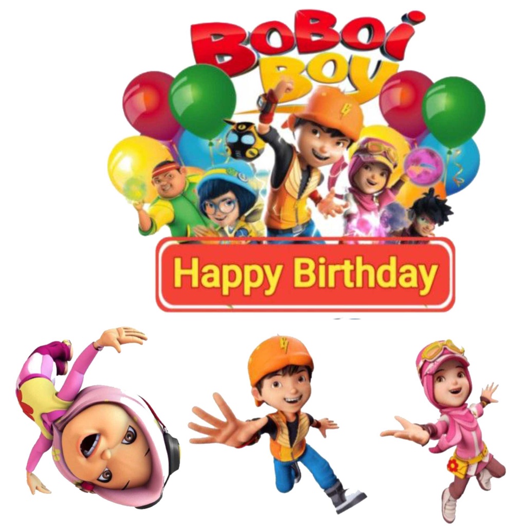 JUMBO TOPPER CAKE ULANG TAHUN / HIASAN KUE BOBOIBOY | Lazada Indonesia