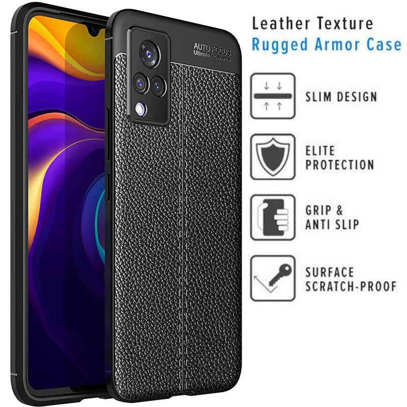 CASE AUTOFOCUS VIVO V20 / VIVO V20 SE / VIVO V21 - SOFTCASE LEATHER ...