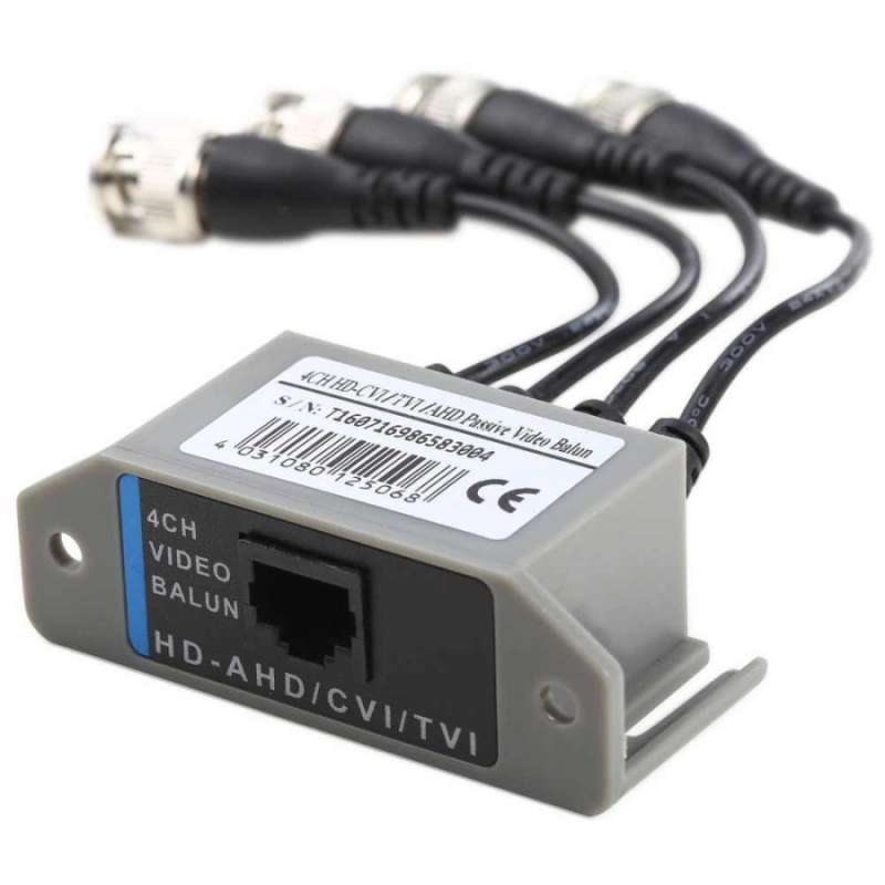 Video balun 4ch 3 in 1 passive balun AHD/HDTVI/HDCVI up to 5mp | Lazada ...