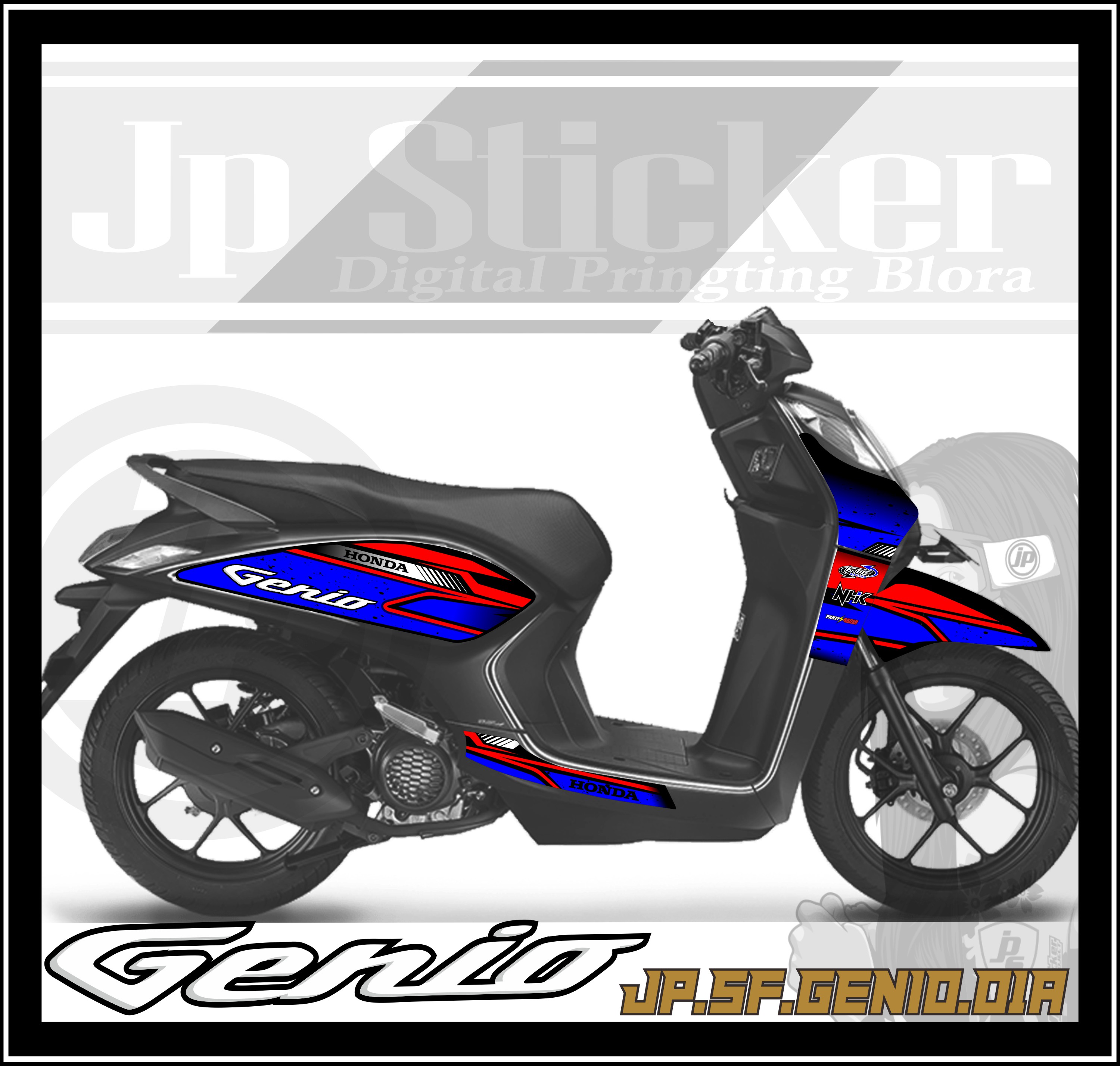 GENIO STICKER STRIPING GENIO STIKER MOTOR HONDA GENIO LIST VARIASI ...