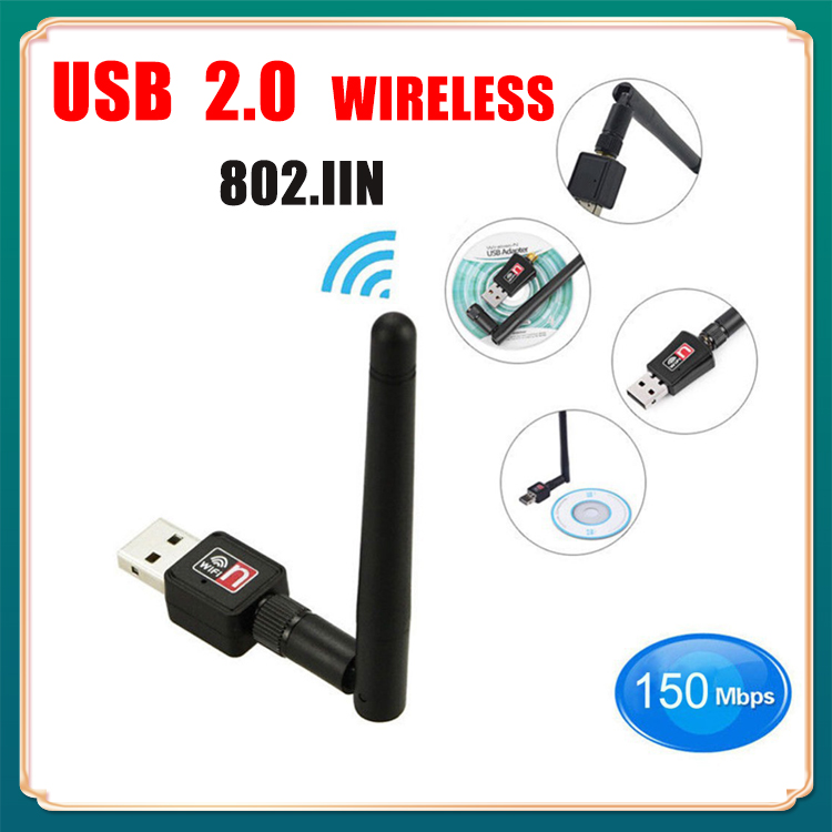 USB WIFI 802 IIN 150MBPS Antena UNTUK PC DAN LAPTOP Adapter USB 2.0 Wireless Portable | Lazada ...