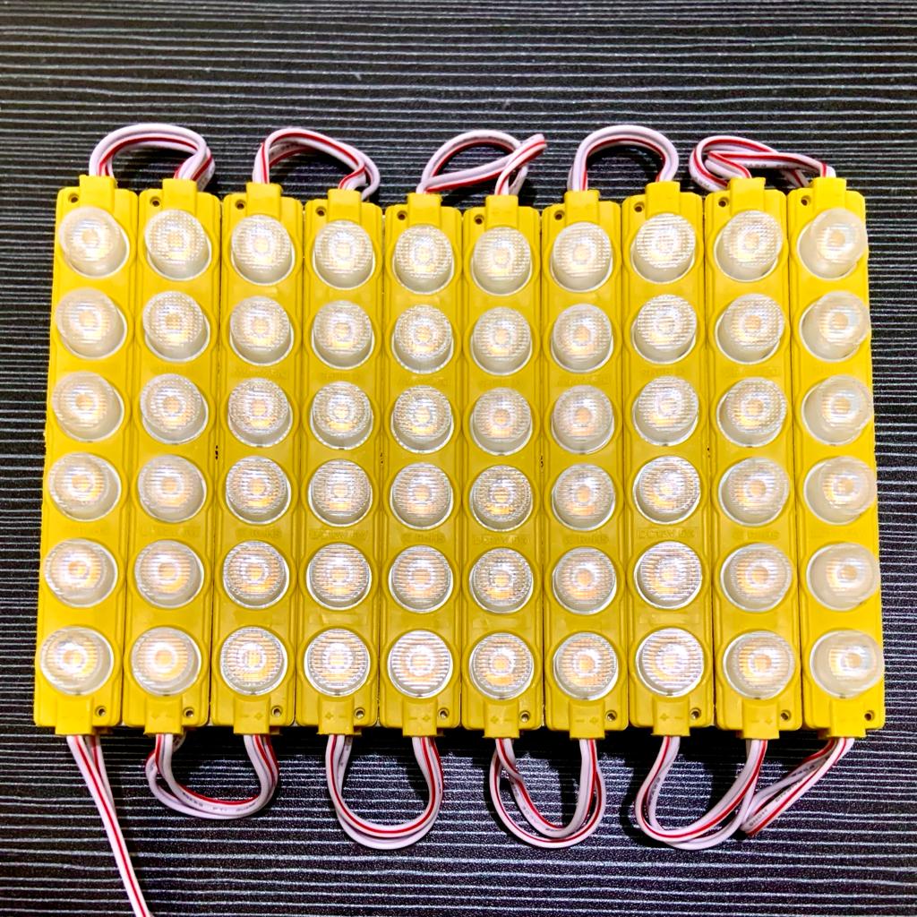 10 Biji Led Modul 6 Mata 12v - 24v besar - Neon Box, kolong mobil ...
