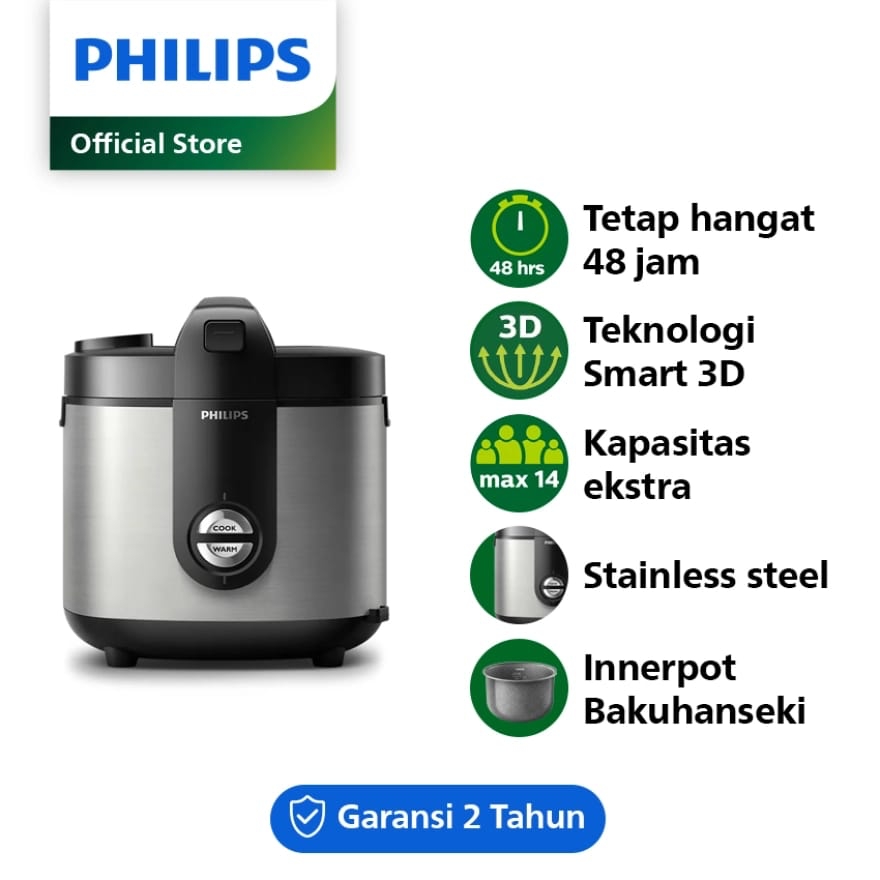RICE COOKER HD-3138/33 PHILIPS | Lazada Indonesia