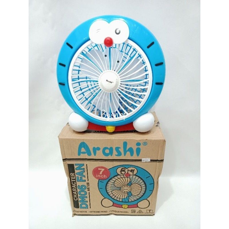 KIPAS ANGIN DORAEMON DESK FAN 7 INCH ARASHI | Lazada Indonesia