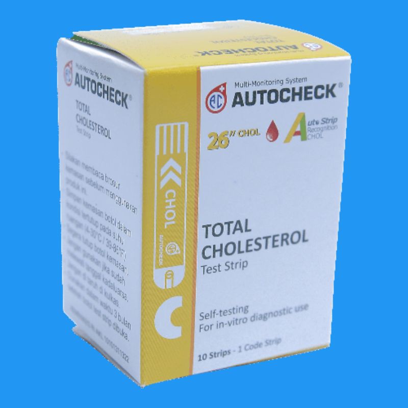AUTOCHECK CHOLESTEROL STRIP AUTO CHECK KOLESTEROL MURAH 10 STRIP ...