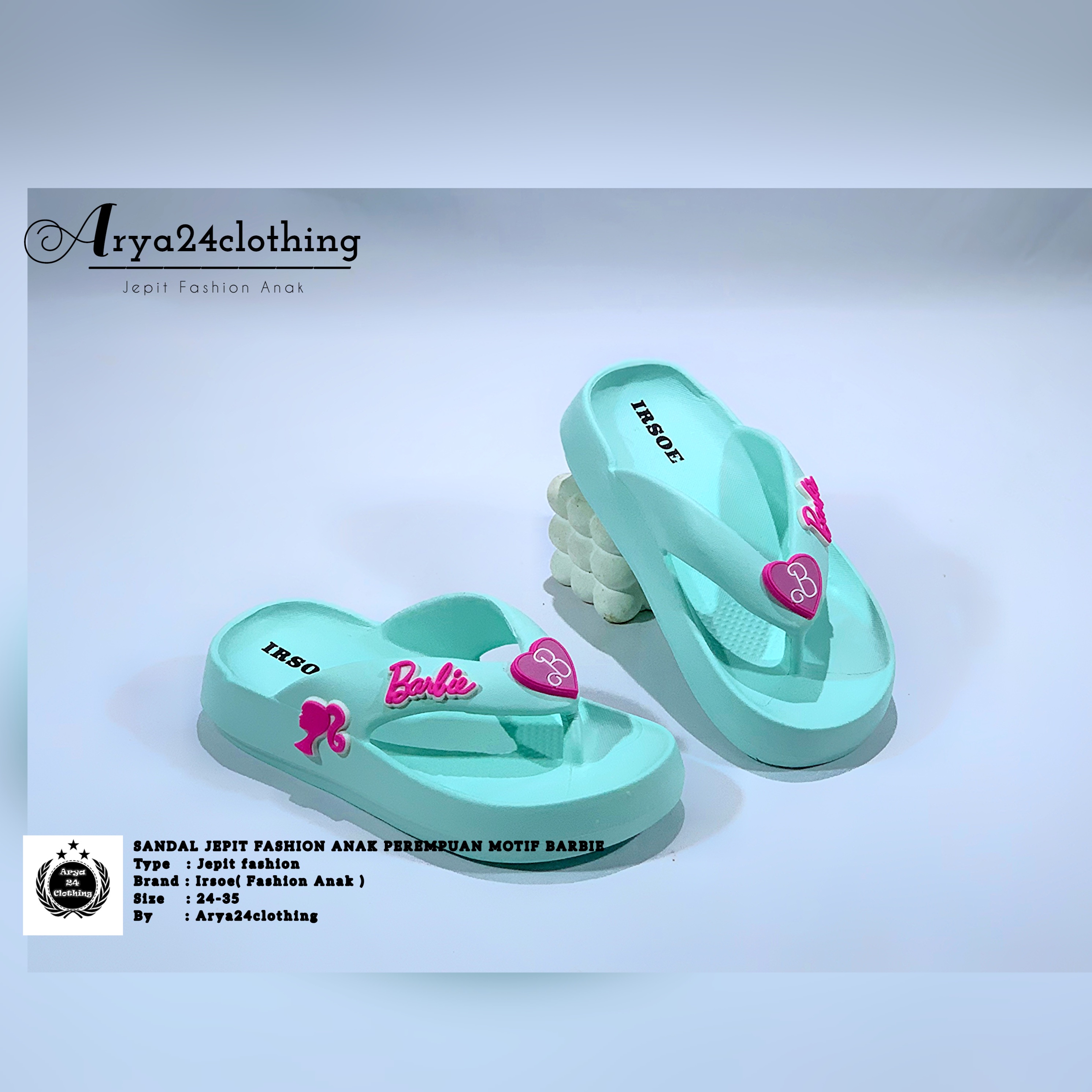 Sandal Jepit Sandal Anak Perempuan Bahan Karet Kekinian Lucu Motif ...