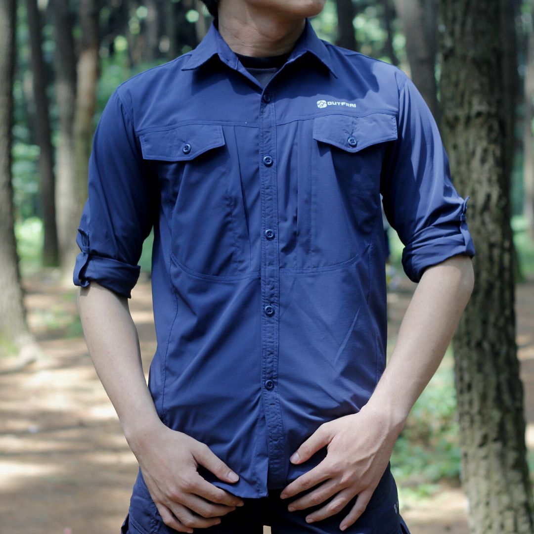 Kemeja outdoor Kemeja Gunung pria Kemeja Lapangan Pdl Kemeja Quickdry ...