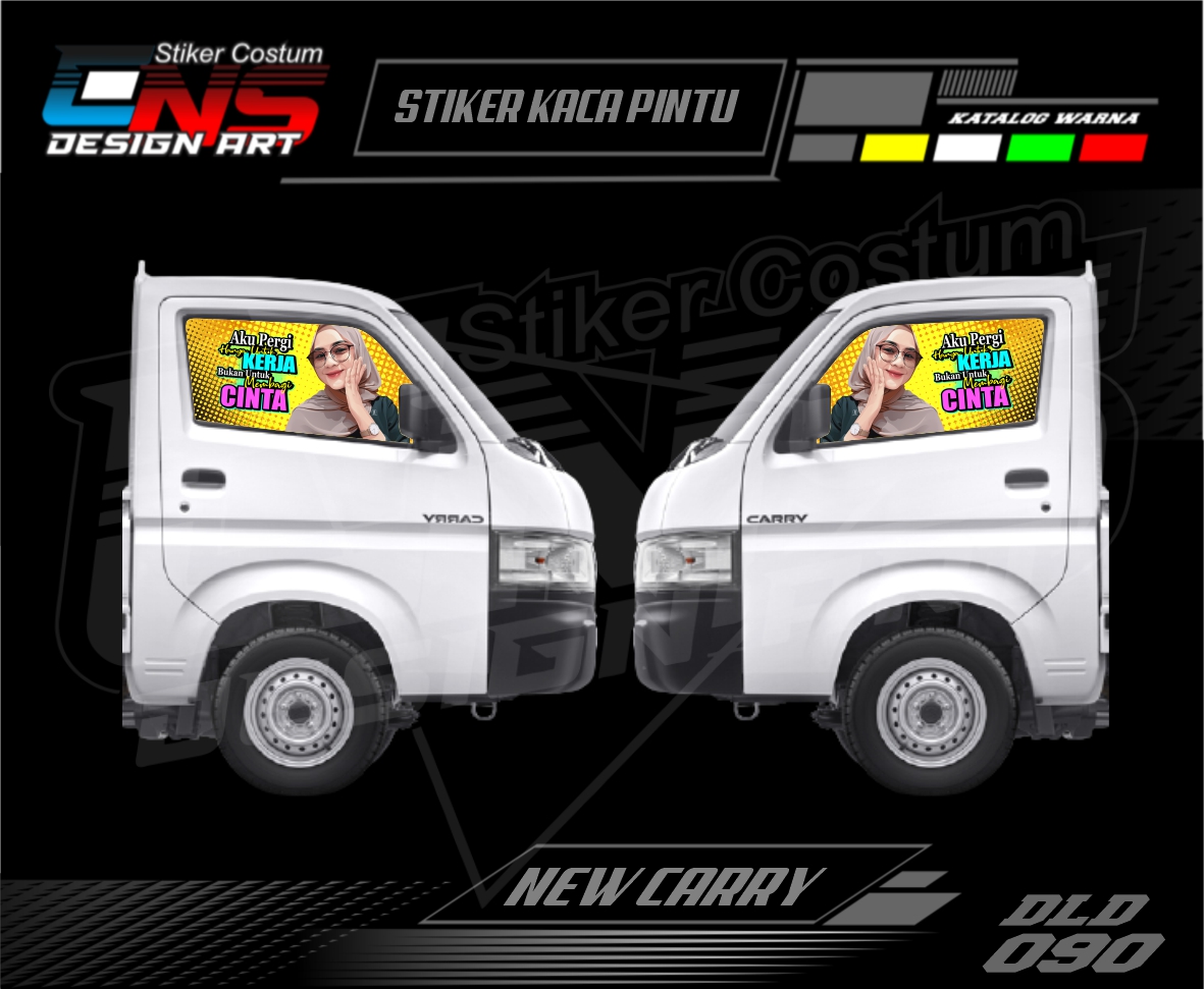 Stiker Kaca Pintu Depan One Way New Carry Pick Up Sticker Cewek Keren ...