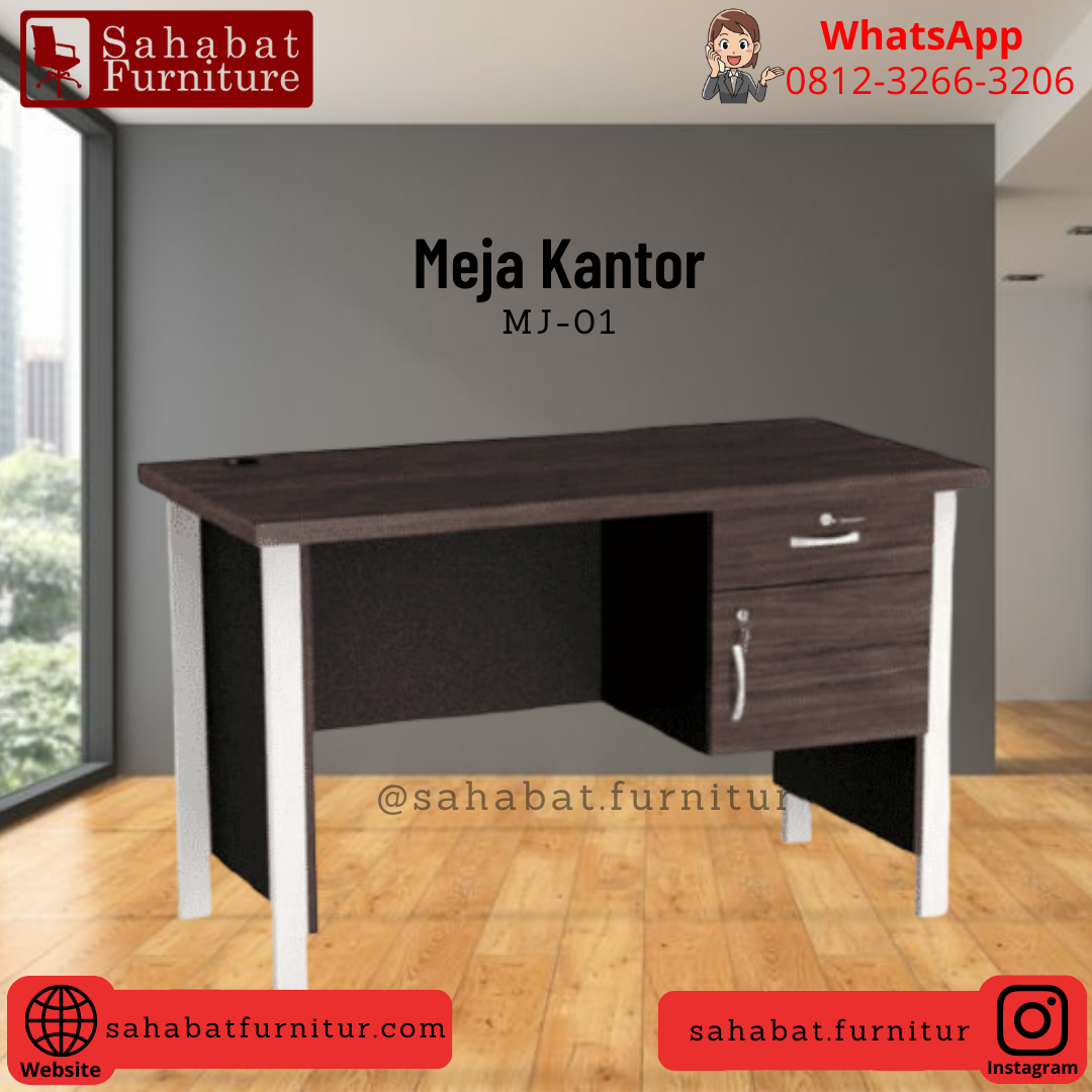 Meja Kerja Kantor Minimalis Meja Kerja Kantor Meja Karyawan Staff Kayu ...