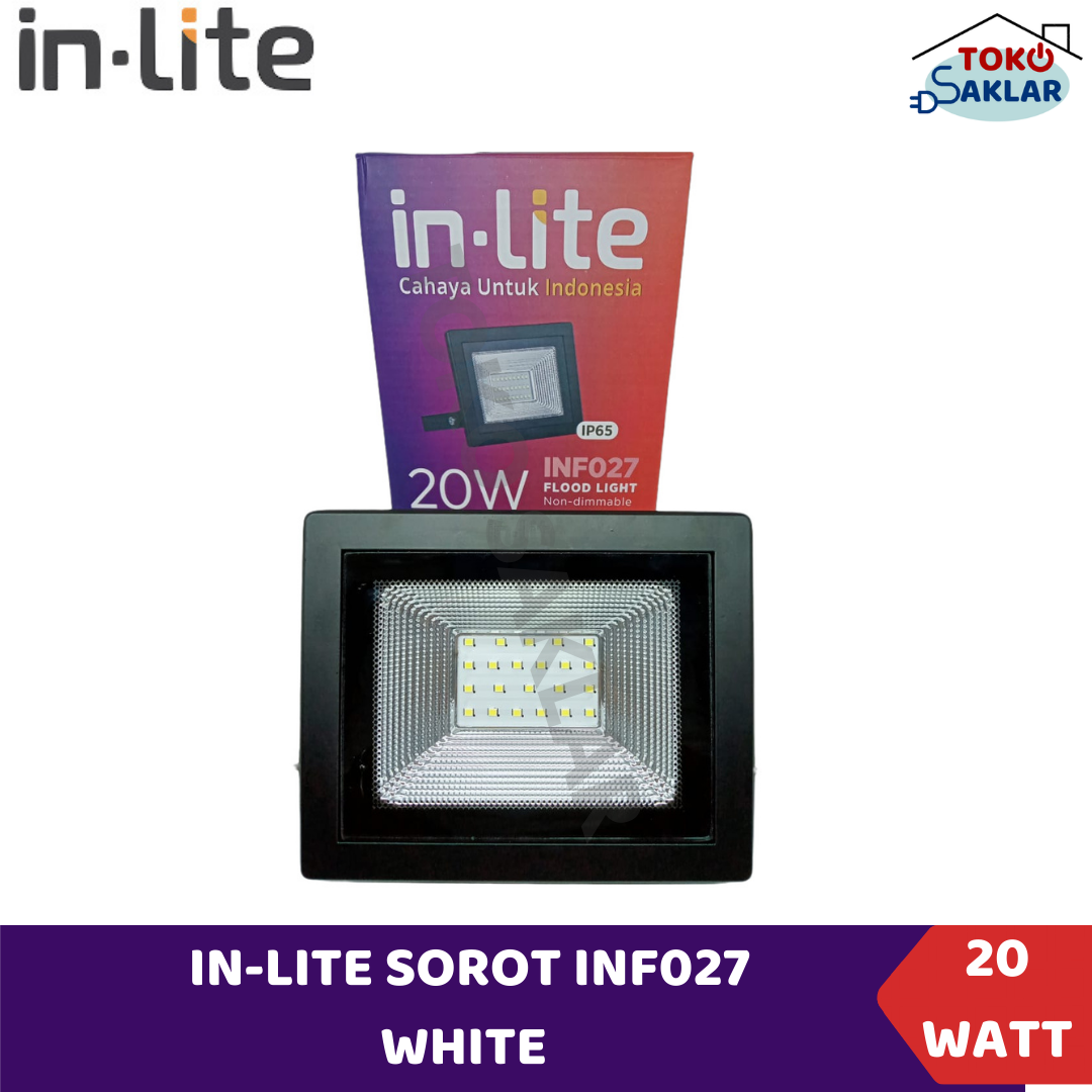 Lampu Sorot Led Inlite 20w Bergaransi Lampu Tembak In-Lite 20 Watt ...