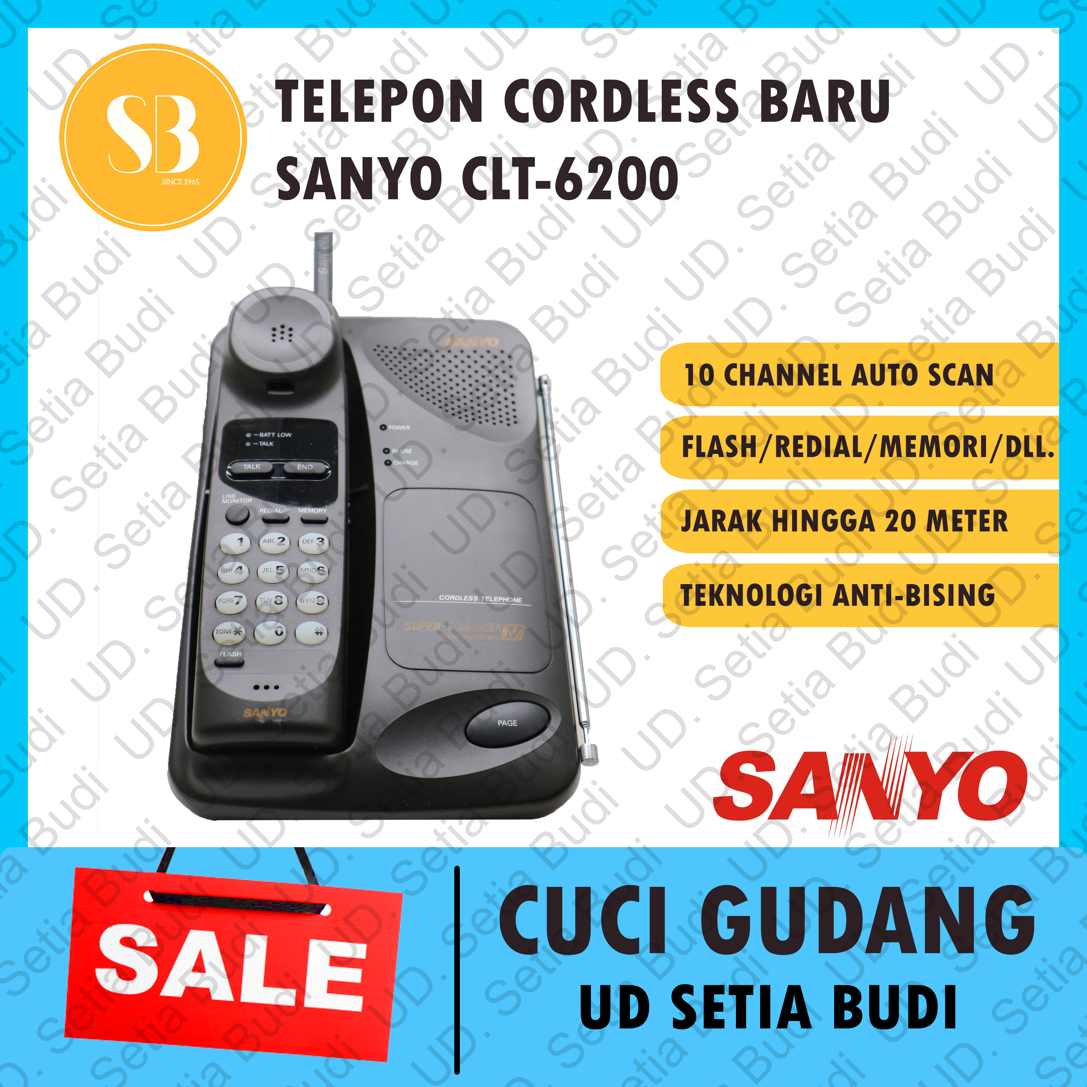 Telepon Wireless Cordless Sanyo CLT 6200 Baru Murah | Lazada Indonesia
