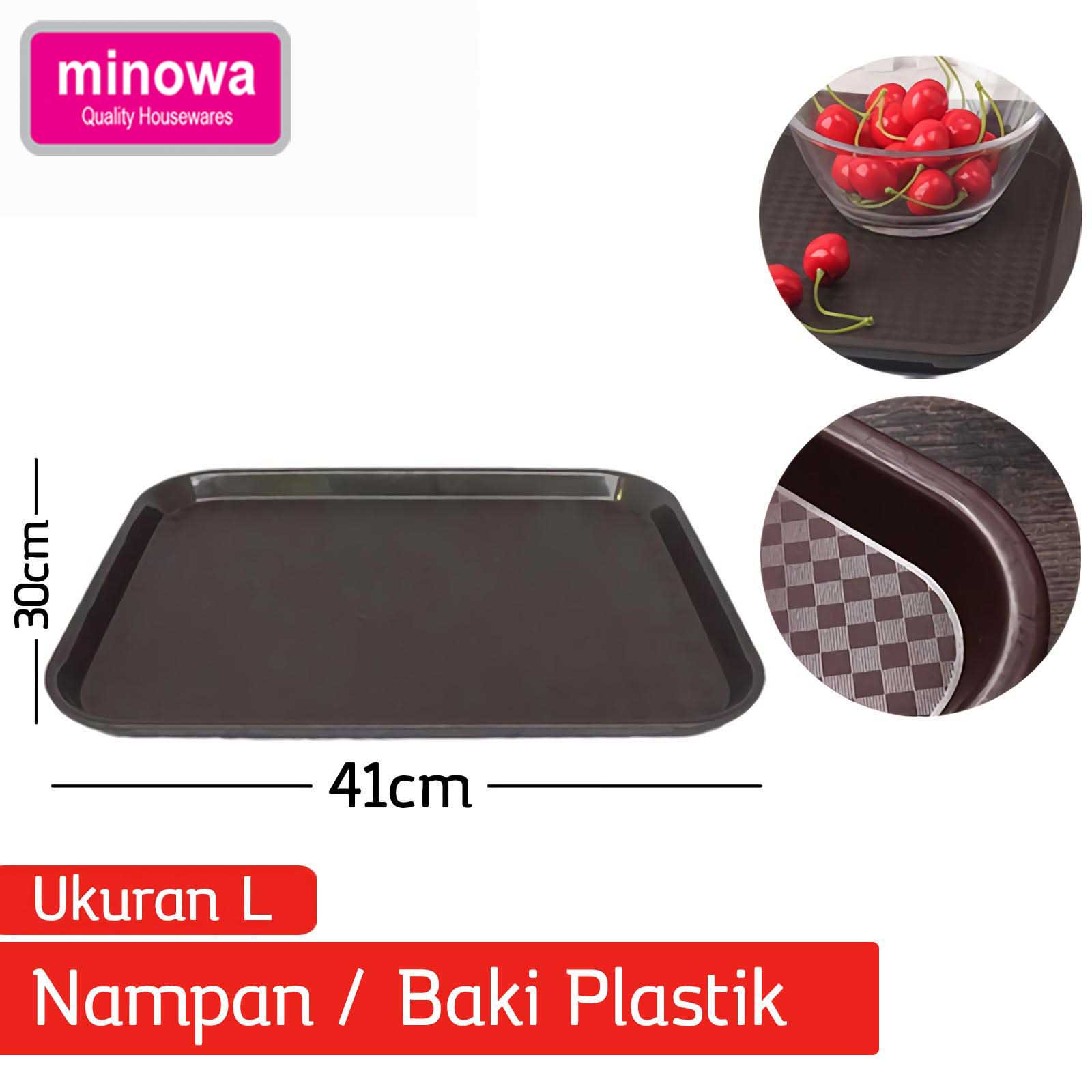 Minowa Nampan / Baki Plastik Restoran Ukuran L Plate Storage ...