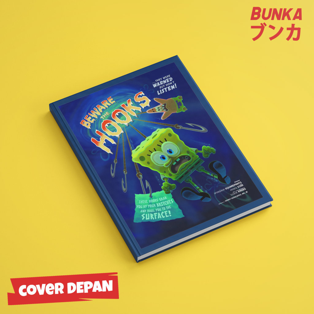 Notebook Spongebob Horror C Hardcover A5 Buku Tulis Catatan Note Agenda ...