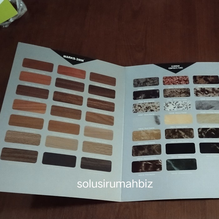 KATALOG ACP ALUMINIUM COMPOSITE PANEL 8HAL MARKS 3MM KARTU WARNA COLOR ...