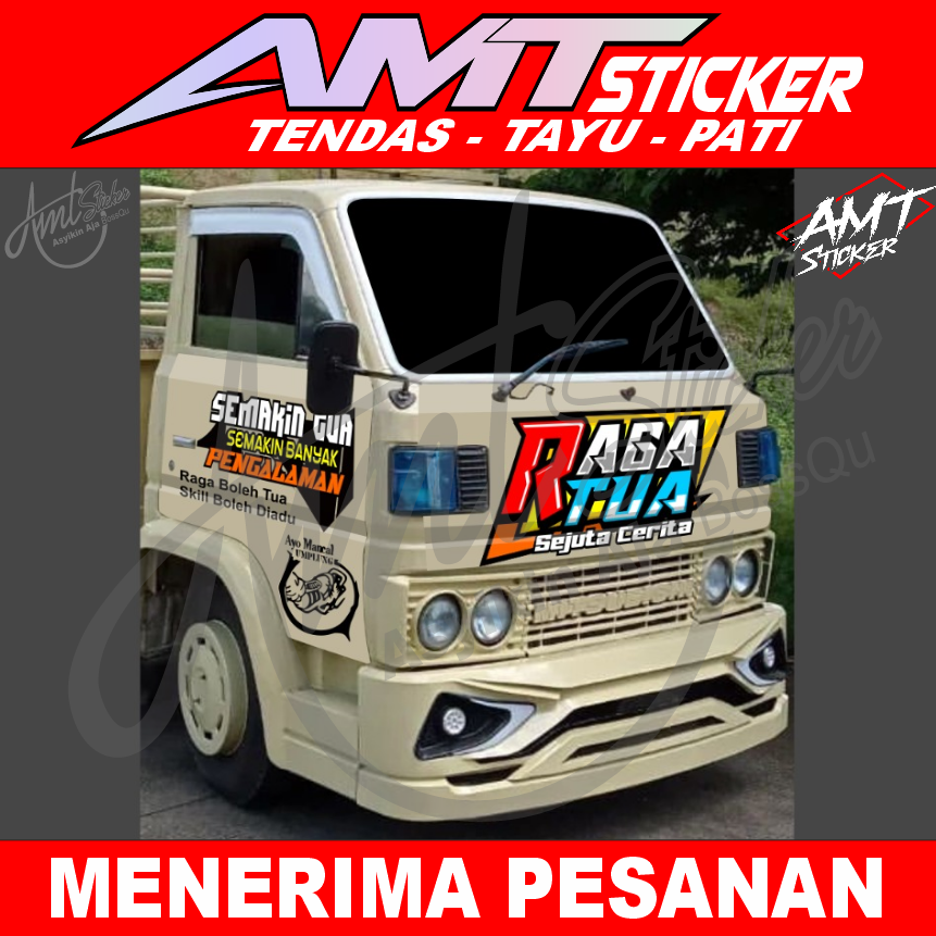 Stiker Tulisan Truk Umplung - Stiker Kabin - Stiker Pintu - Bisa Custom ...