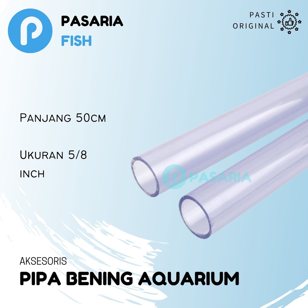 Pipa Bening Aquarium Ukuran Standar 5/8 inch panjang 50 cm | Lazada ...