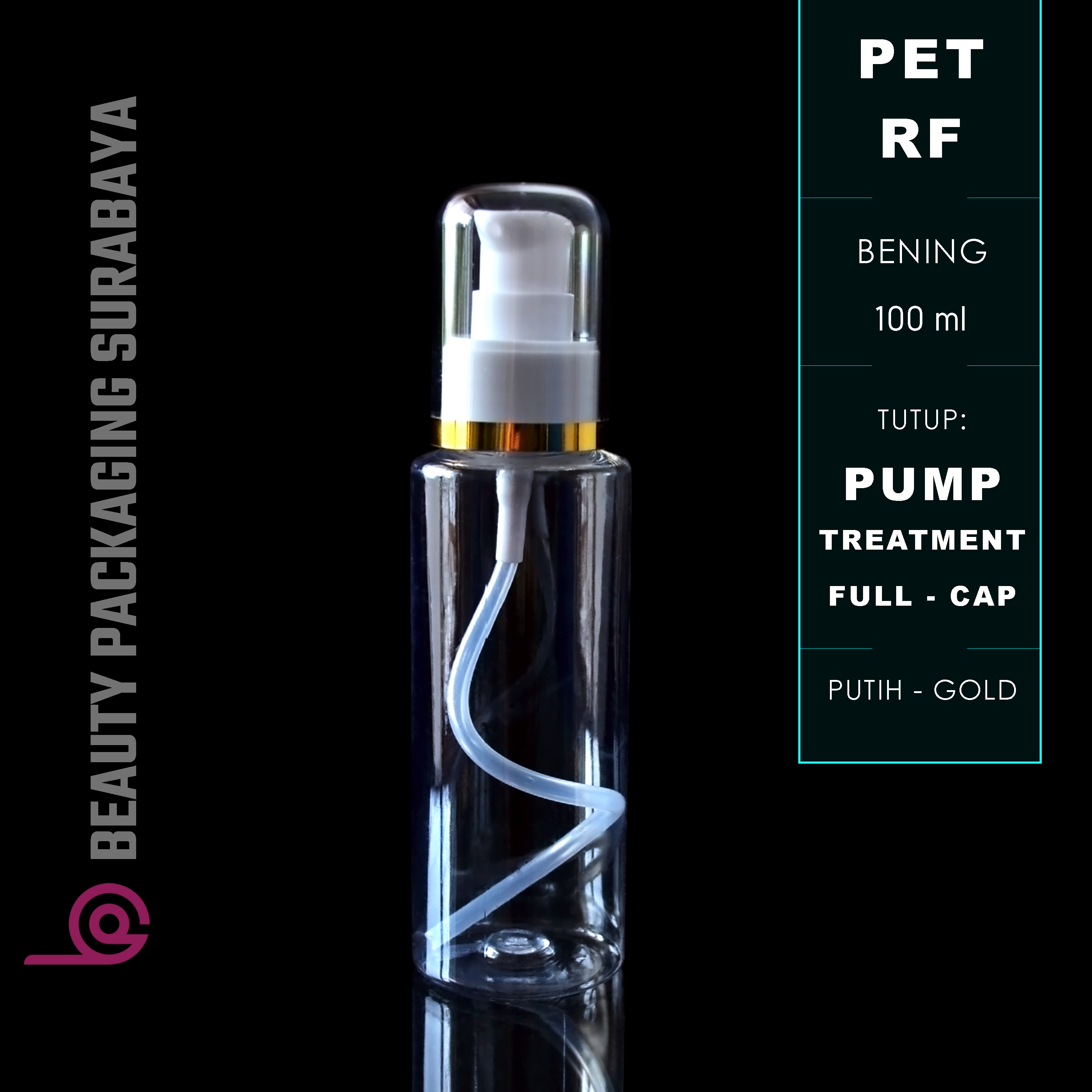 Botol PET 100ml RF Bening Tutup Pump Treatment FC | Lazada Indonesia