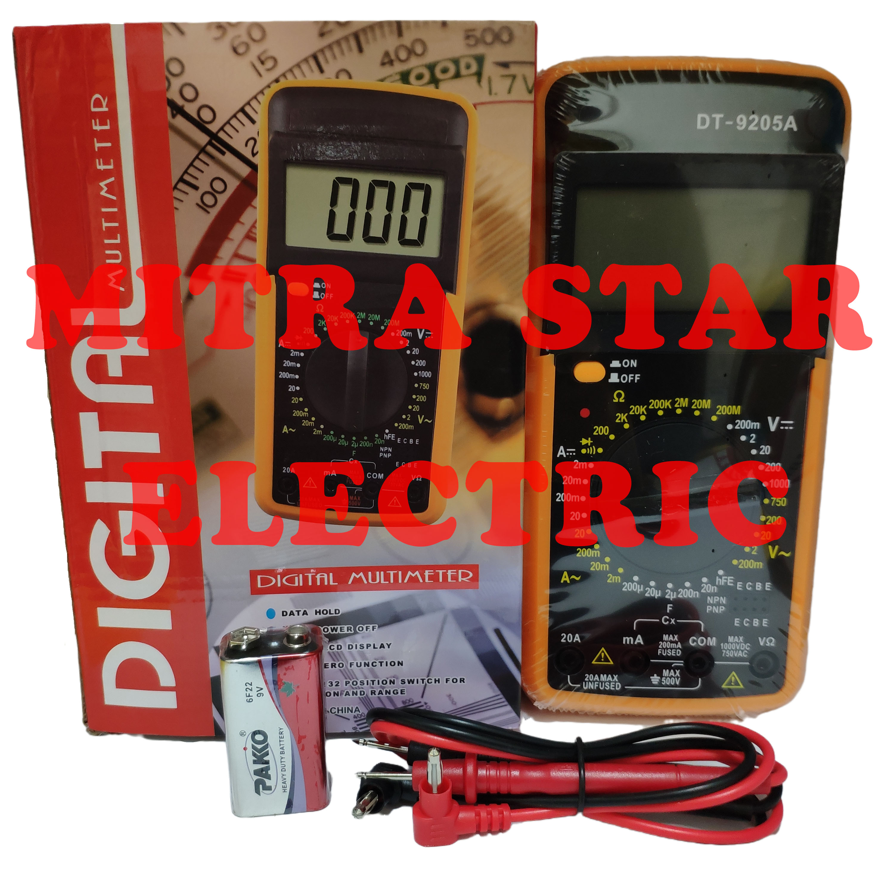 COD MULTITESTER DIGITAL DT9205A, TESTER 9205 | Lazada Indonesia
