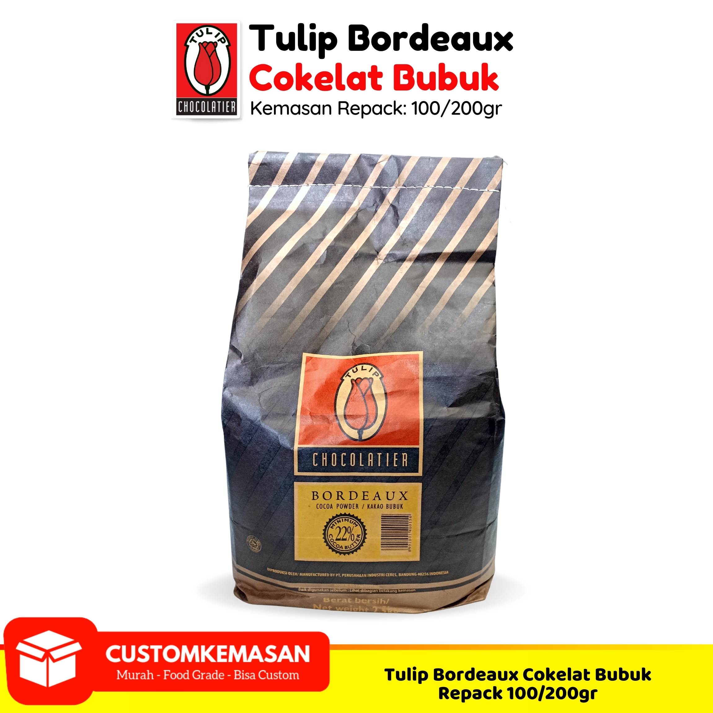 Tulip Bordeaux Repack / Coklat Bubuk Cocoa Powder / Cokelat Bubuk ...
