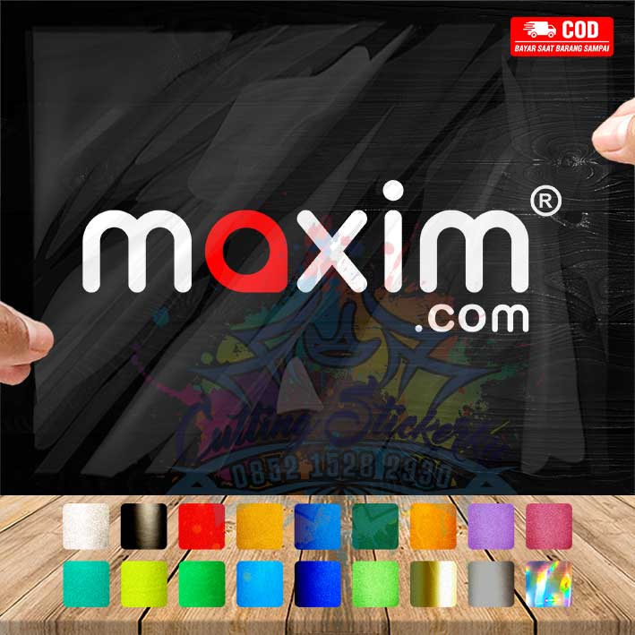 Cutting Stiker Maxim Variasi Motor Mobil Sticker Nyala Visor Body Kaca ...