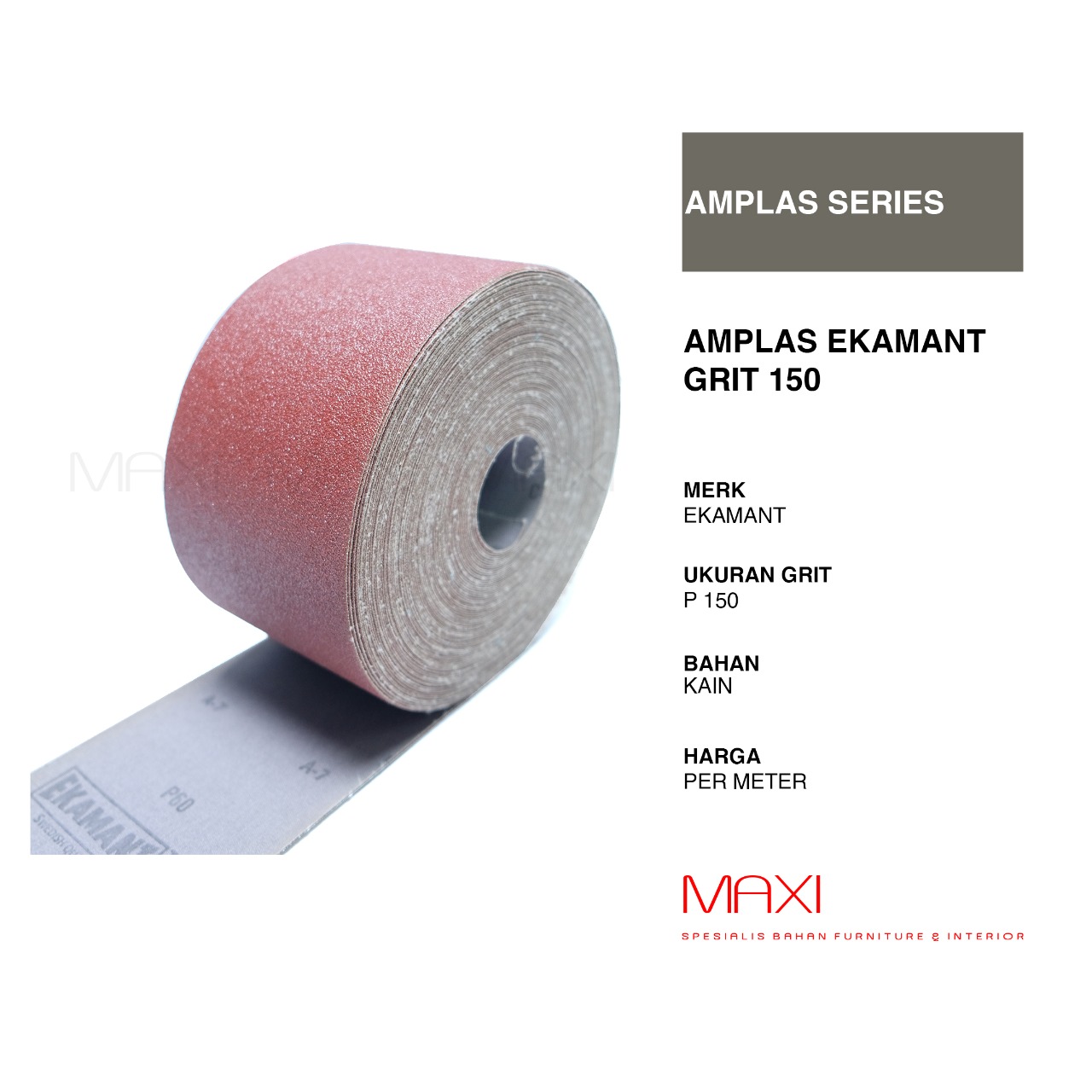 AMPLAS EKAMANT METERAN GRIT 150 | Lazada Indonesia