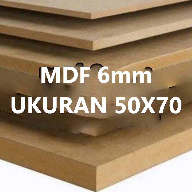 mdf 6mm ukuran 50x70 minimal 10 pcs | Lazada Indonesia