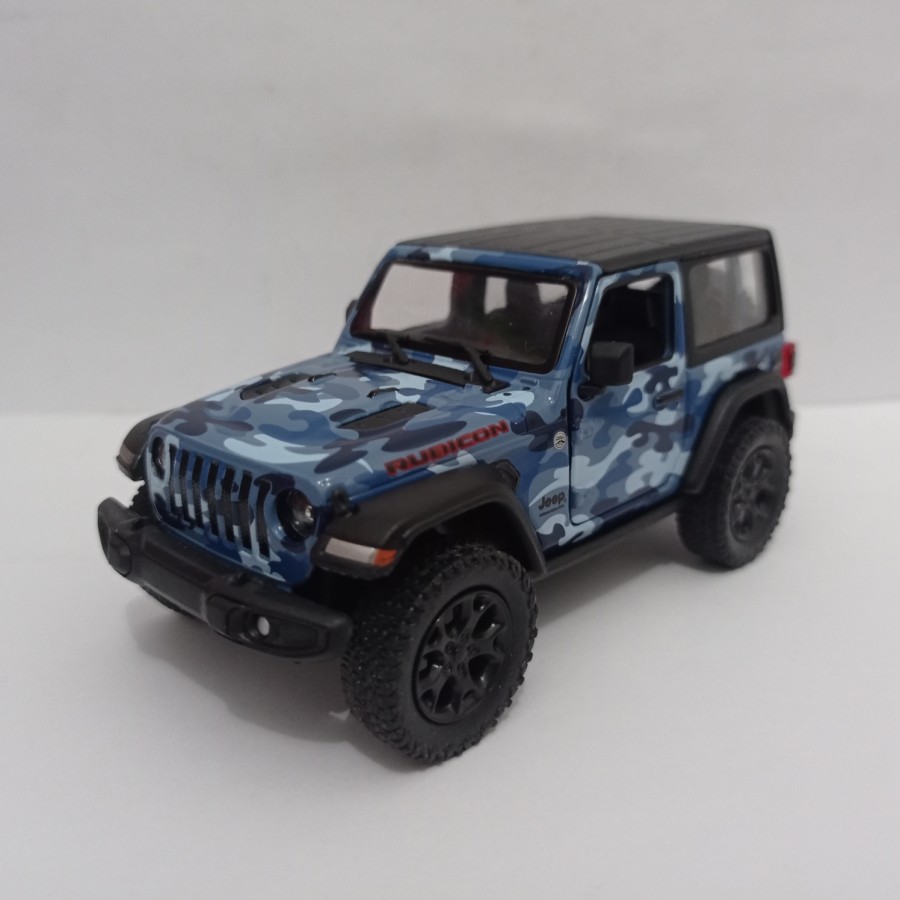 Diecast mobil Jeep wrangler Rubicon Hardtop camo edition army militer ...